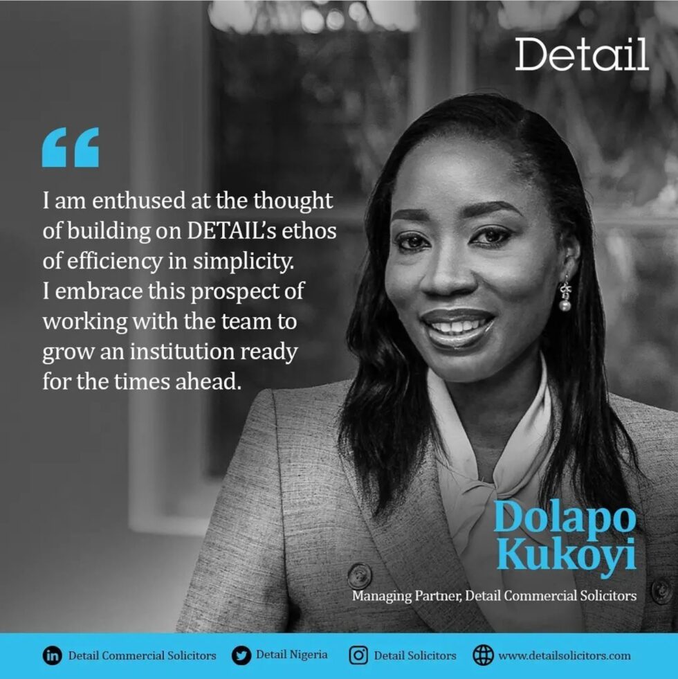 Interview With Managing Partner Of Detail Solicitors | Dolapo Kukoyi - Legalnaija