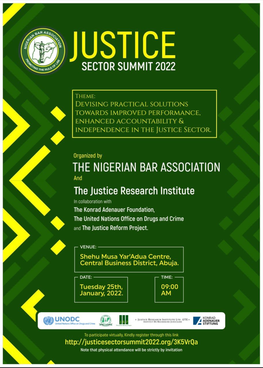 Justice Sector Summit Registration - Legalnaija