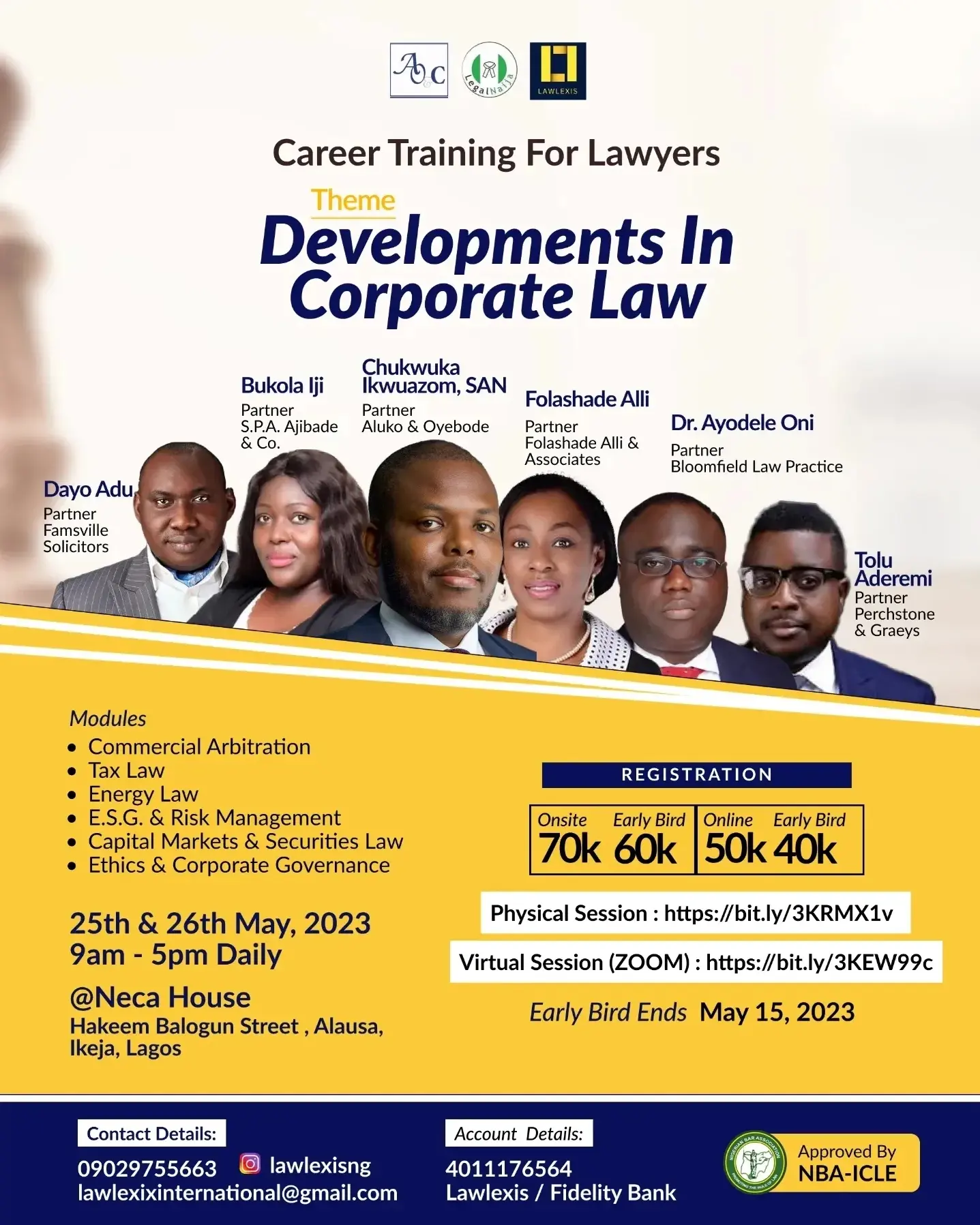 Meet the Faculty: Career Training for Lawyers on New Developments In ...